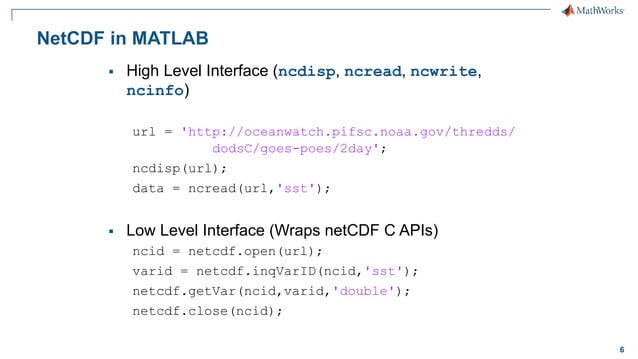 Matlab, Big Data, and HDF Server | PPT