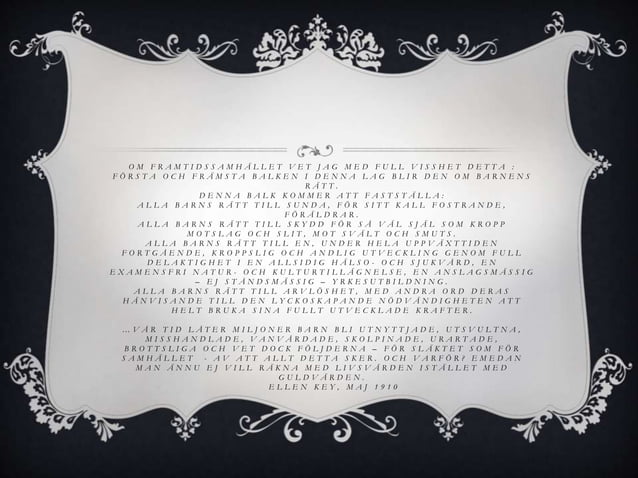 Ellen key bildspel | PPT
