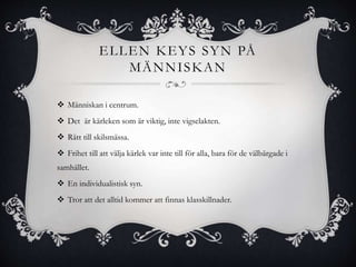 Ellen key bildspel | PPTX