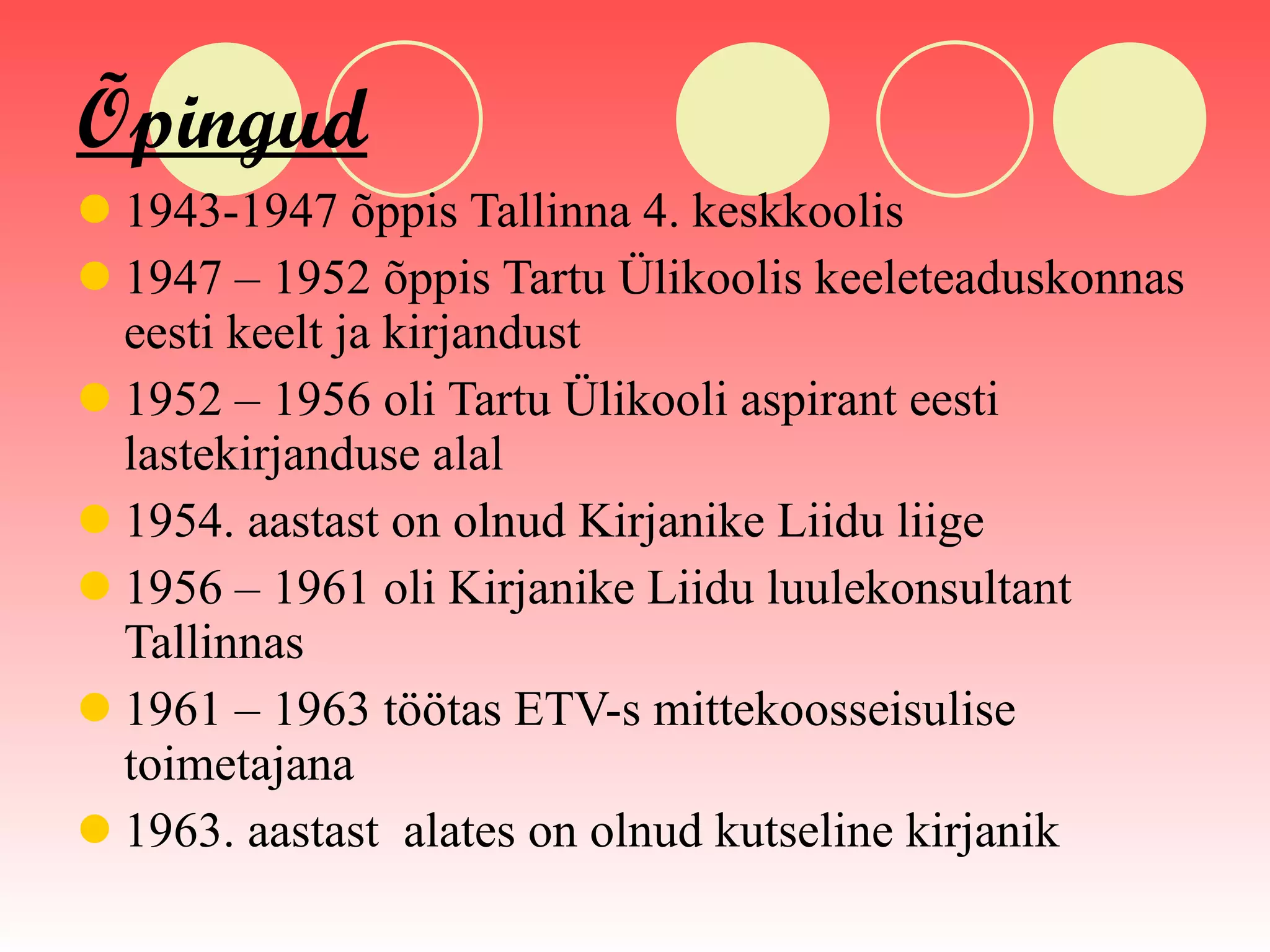 Eesti lastekirjanik ja luuletaja Ellen Niit | PPT