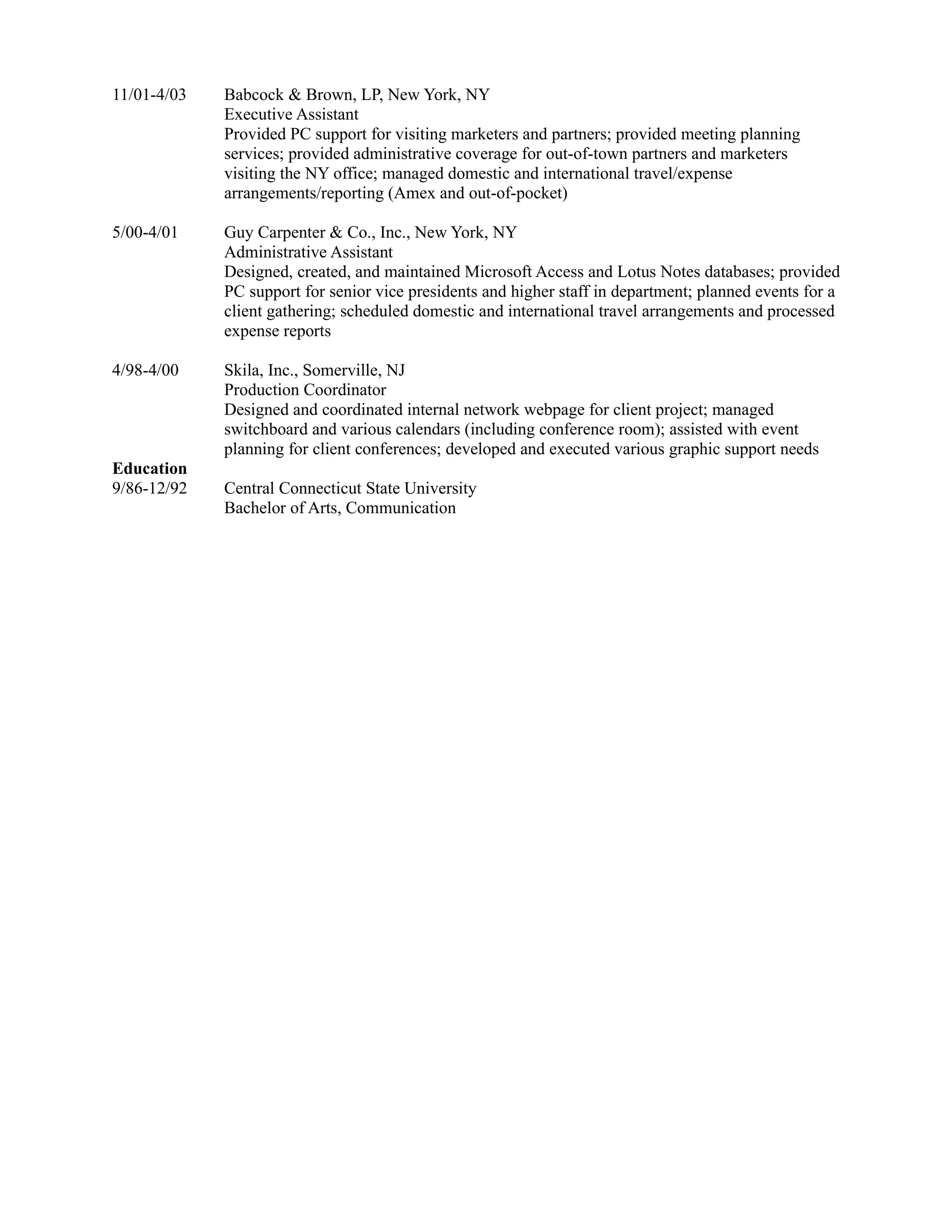 Ellen Tietjen Resume 100503 | DOC