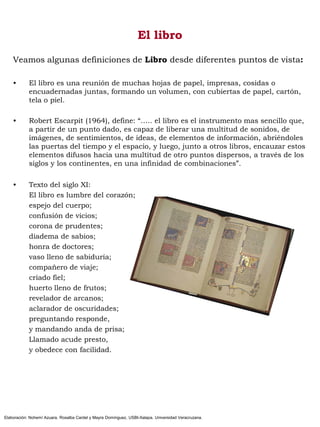El libro - Partes | PDF