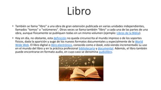 El libro | PPTX