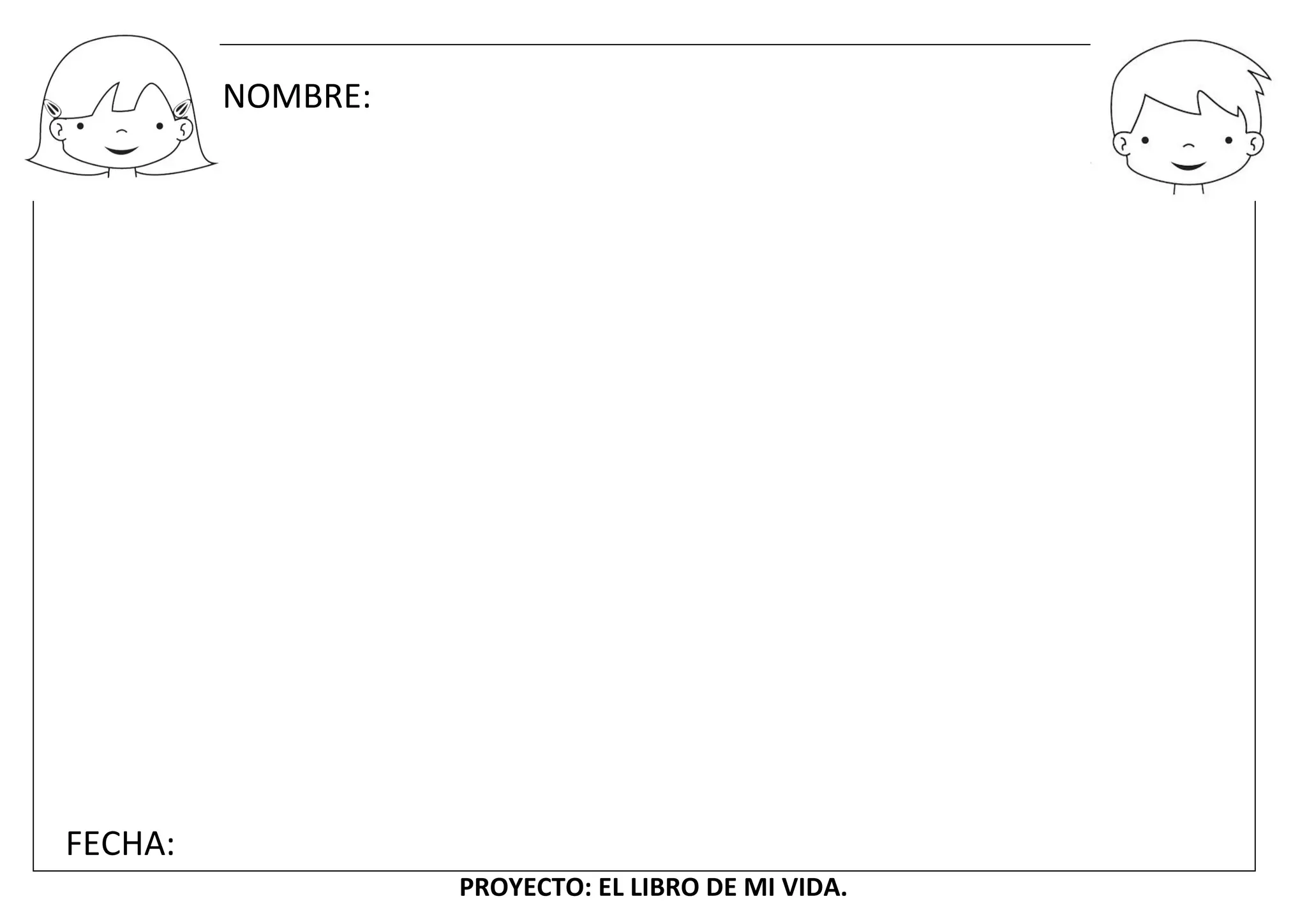 El libro de mi vida. Proyecto completo y fichas originales | PDF