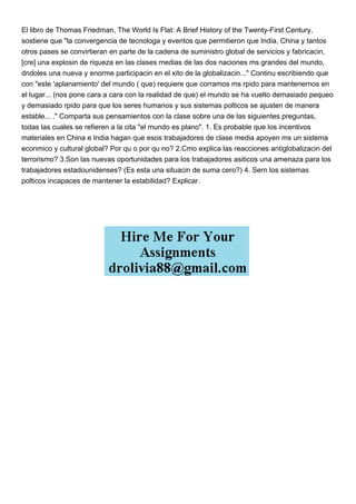 El libro de Thomas Friedman The World Is Flat A Brief Hist.pdf