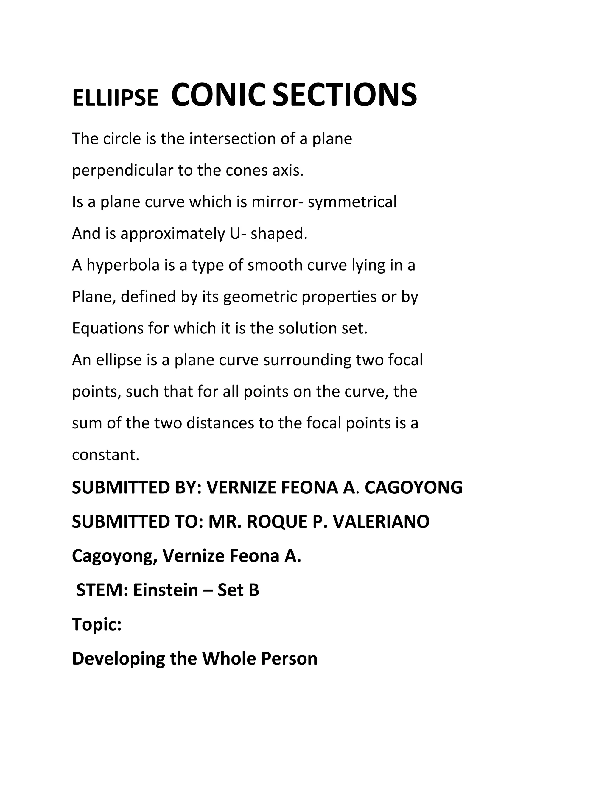 ELLIIPSE CONIC SECTIONS.docx