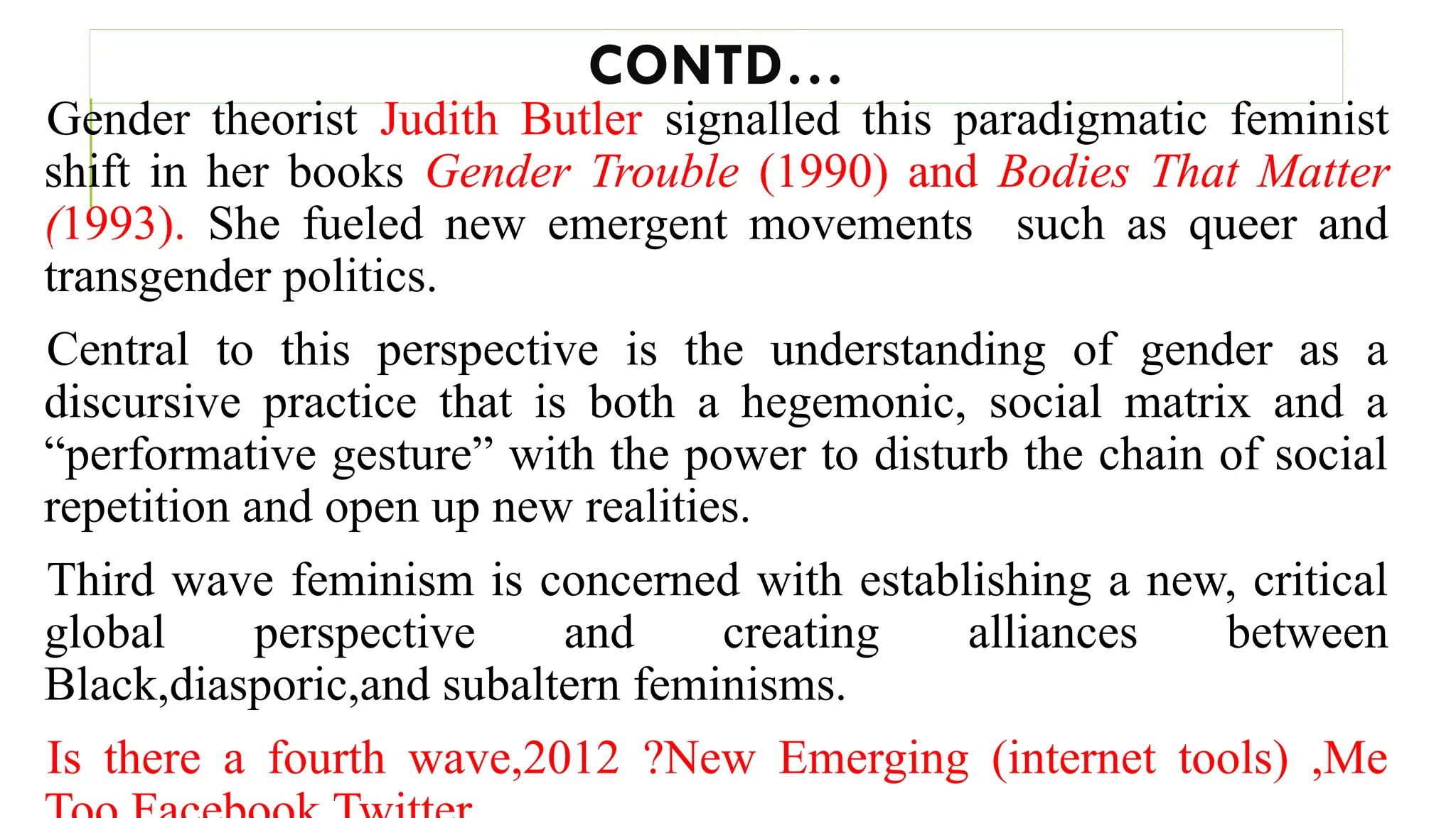Theories and methods in- Gender Research | PPTX