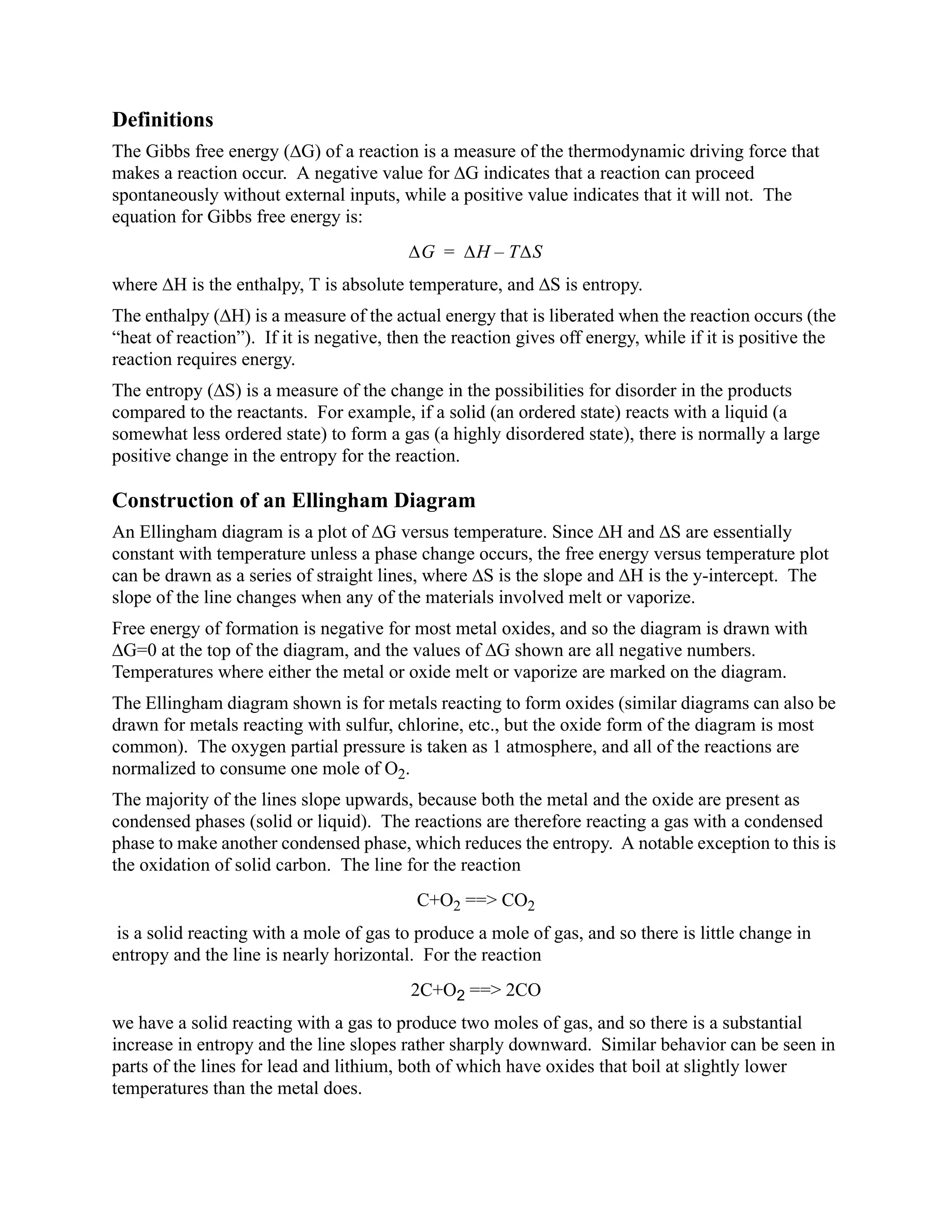 Ellingham diagram | PDF