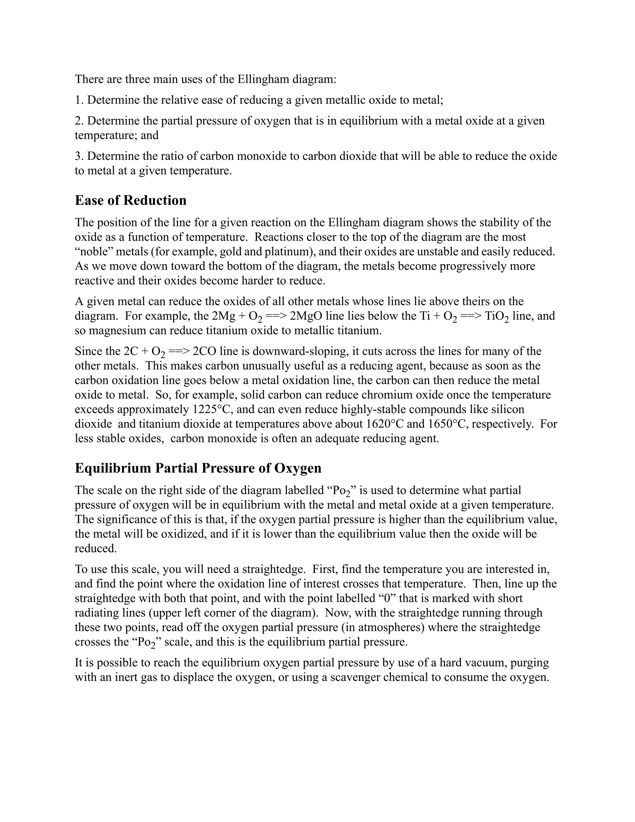Ellingham diagram | PDF