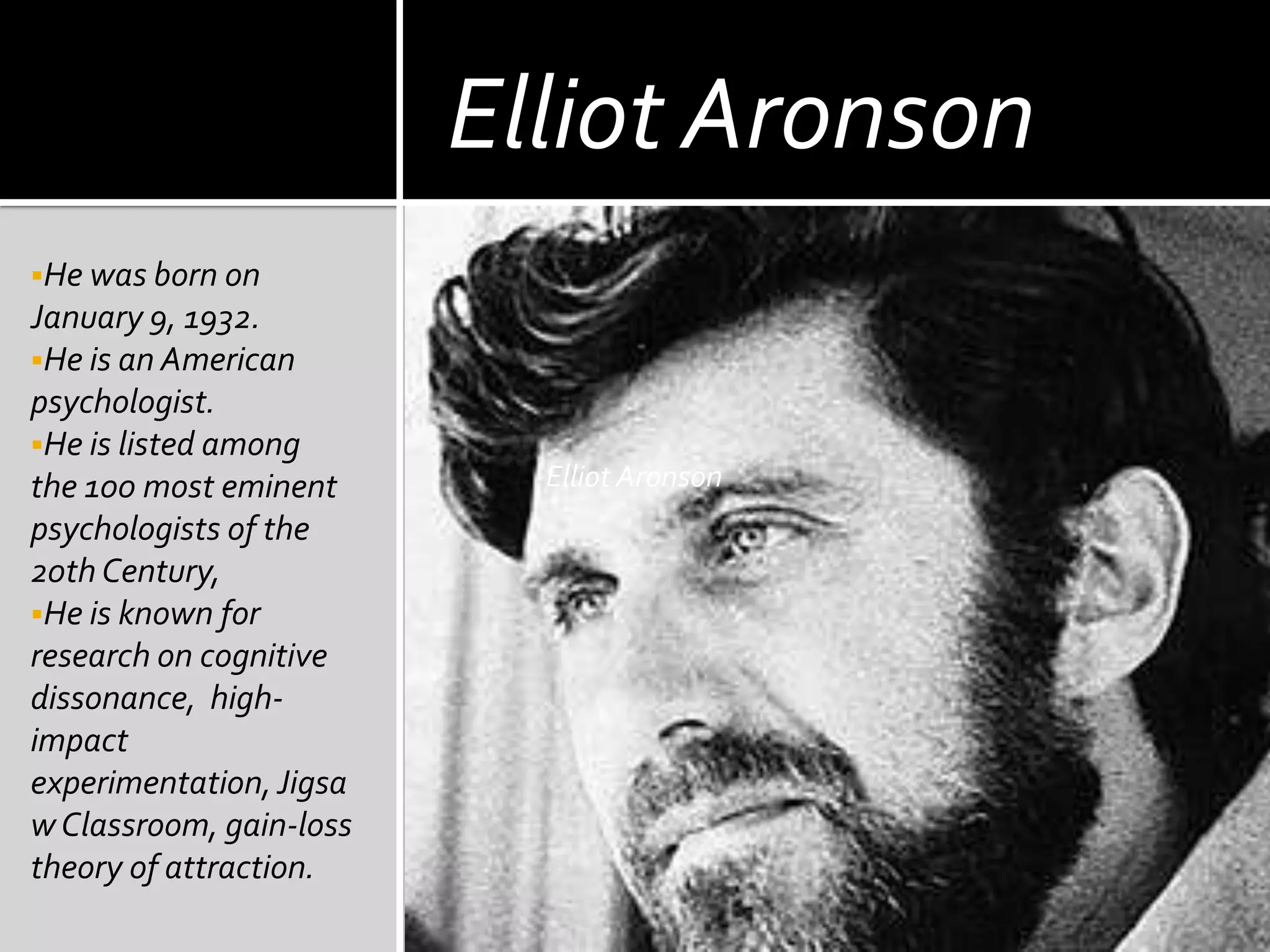 Elliot aronson (3) | PPTX