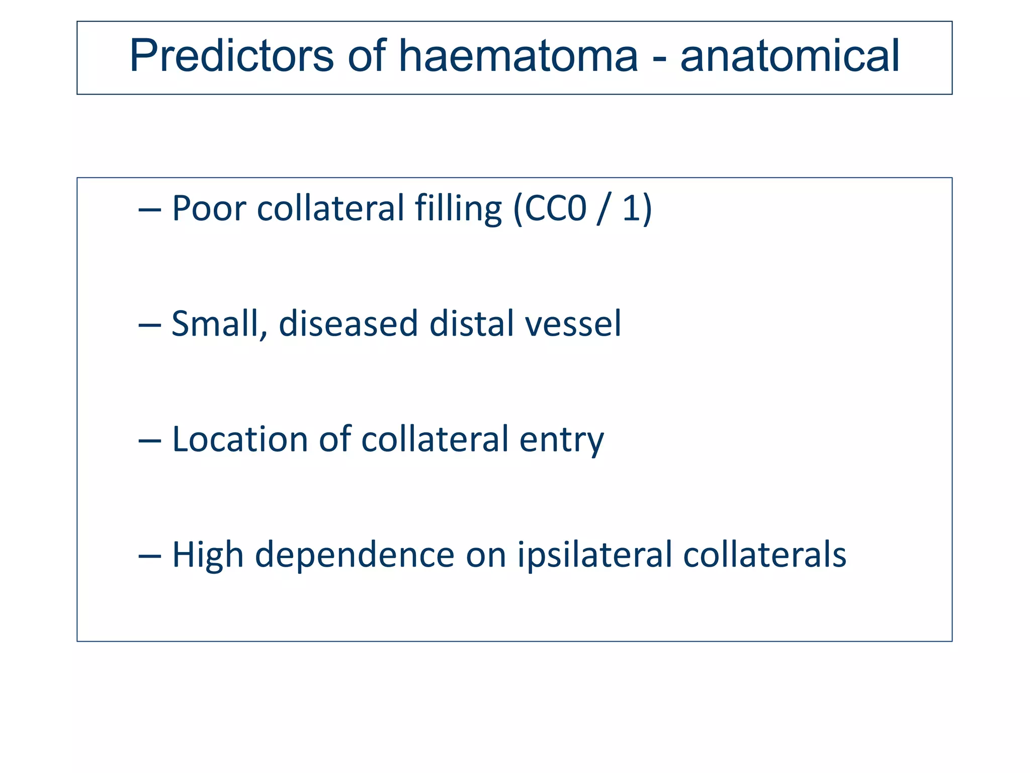 Antegrade dissection and haematoma | PPT