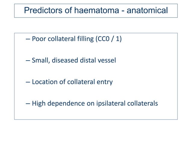 Antegrade dissection and haematoma | PPT