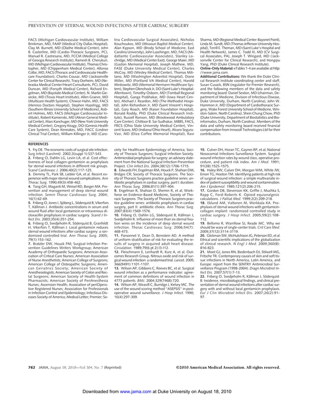 Elliott bennett guerrero et al - JAMA cardiac sponge RCT | PDF