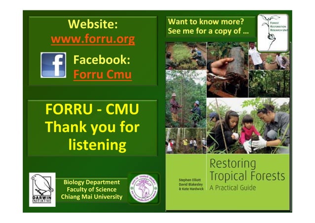 Conservation outcomes from community-based forest restoration | PPT