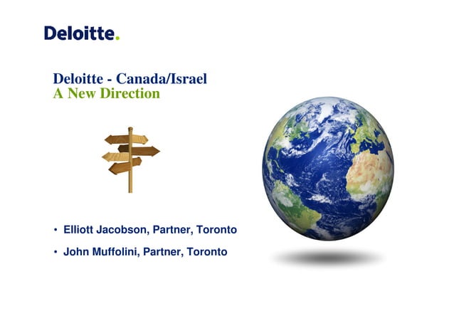 Elliott jacobson deloitte-canada presentation | PPT
