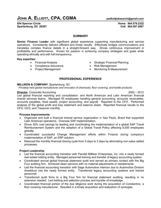 Elliott, John A. Resume May 2012 | DOC