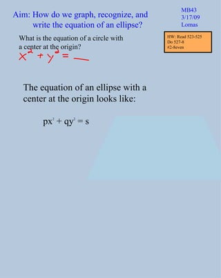 Ellipse | PPT