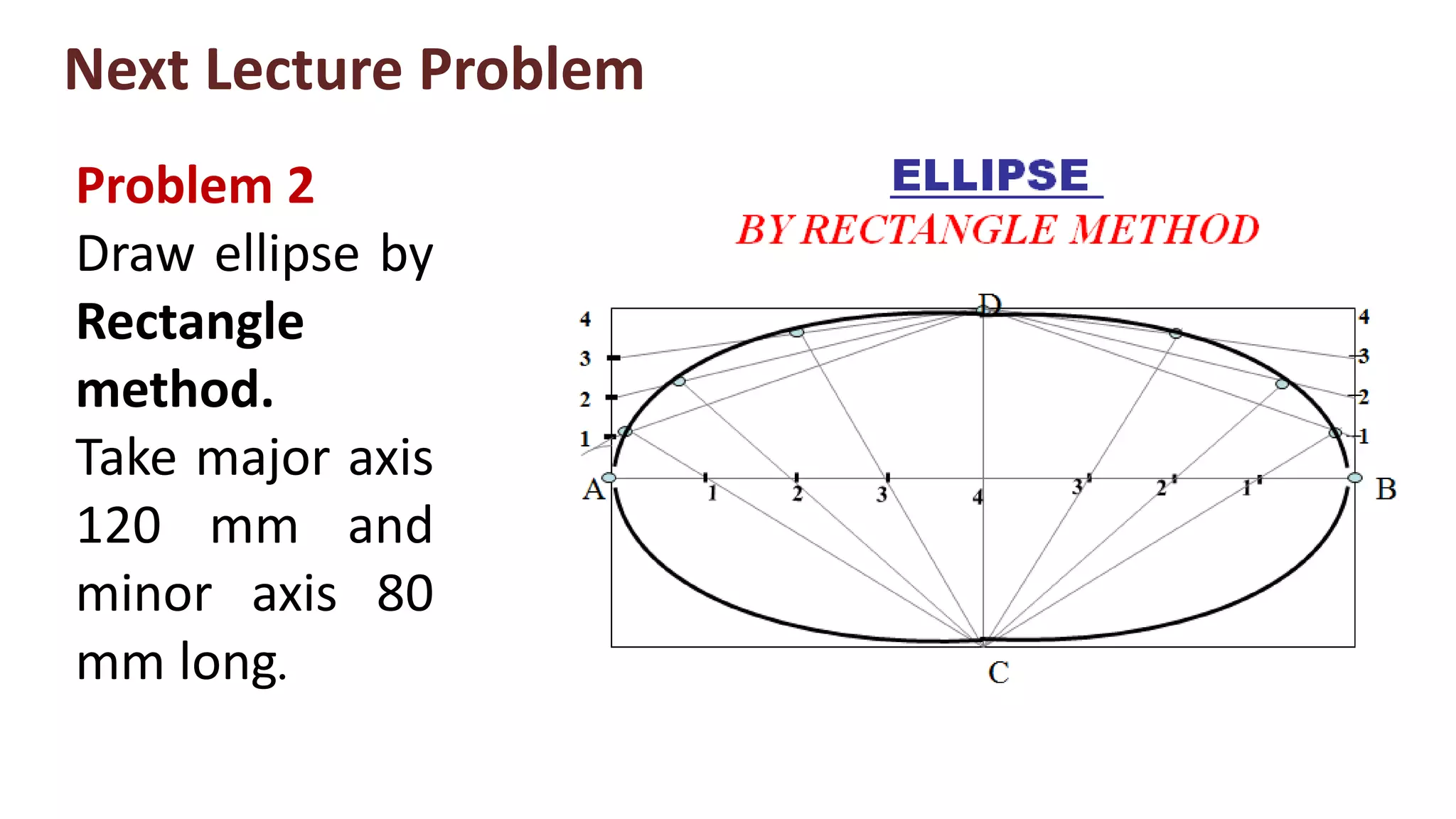 Construct Ellipse Engineering Graphics | PPTX