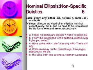 Ellipsis in cohesion | PPT