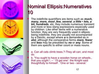 Ellipsis in cohesion | PPT