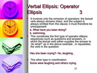 Ellipsis in cohesion | PPT