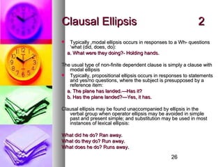 Ellipsis in cohesion | PPT