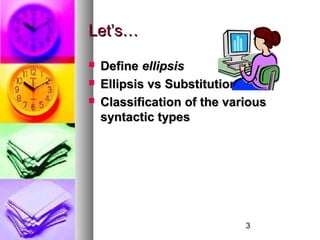 Ellipsis in cohesion | PPT
