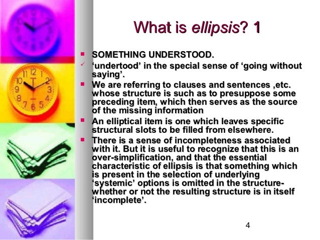 Ellipsis in cohesion