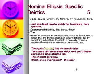 Ellipsis in english | PPT