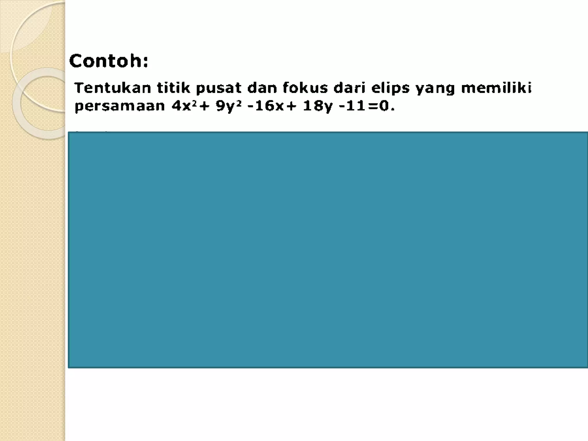 Irisan Kerucut - Elips | PPTX