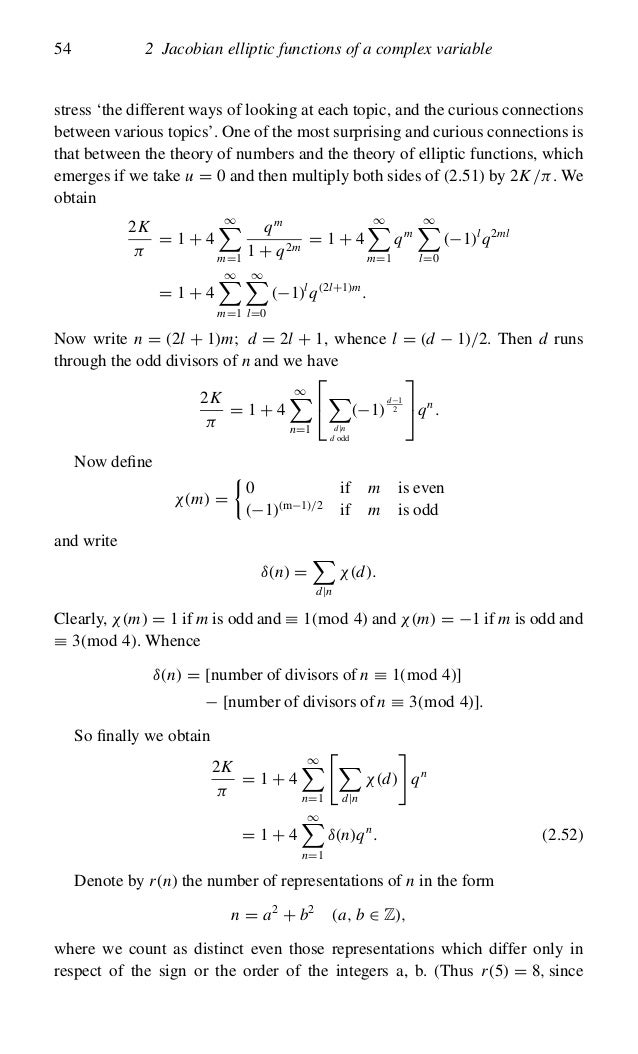 Elliptic functions-cambridge