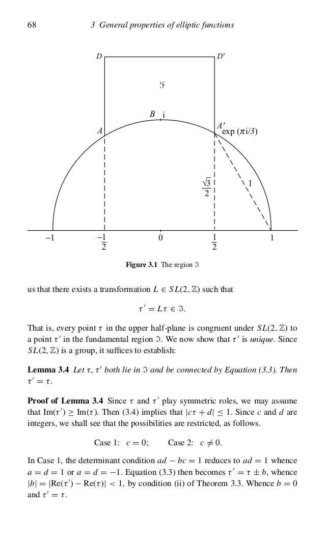 Elliptic functions-cambridge