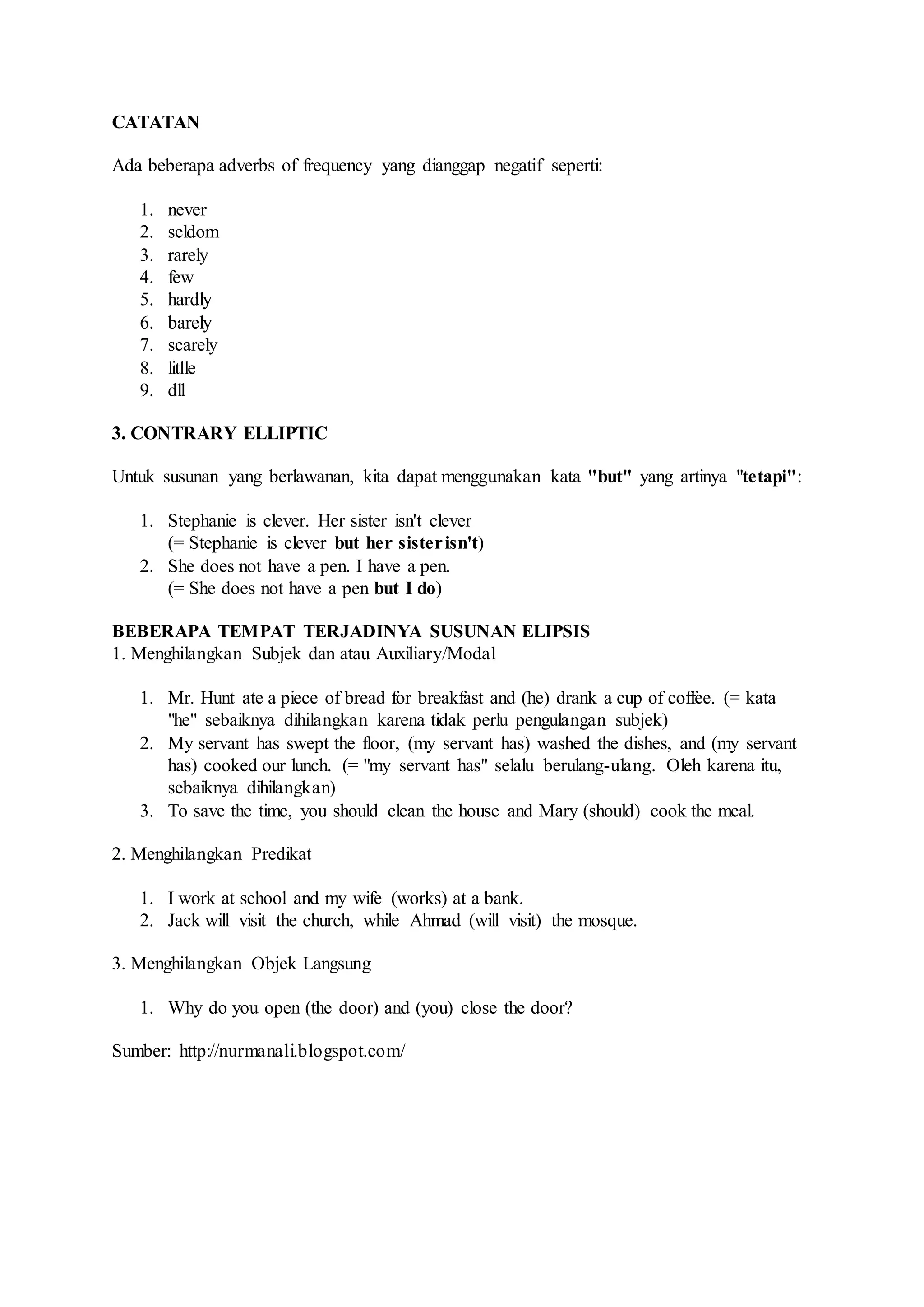 Elliptical construction | PDF