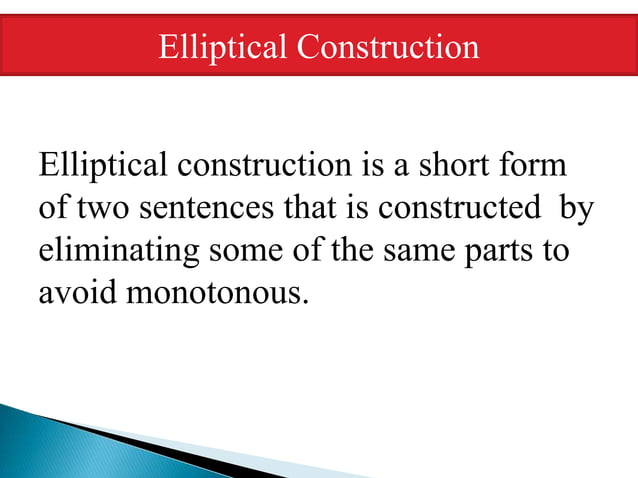 Elliptical construction | PPTX