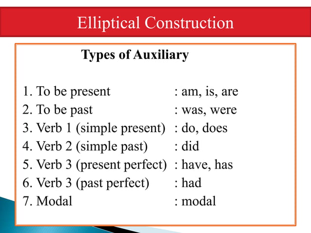 Elliptical construction | PPTX