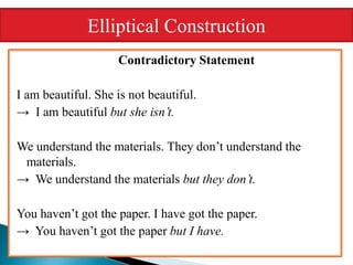 Elliptical construction | PPTX