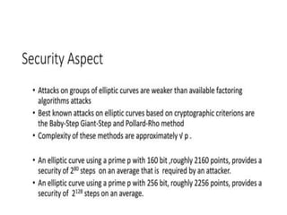 elliptic curve presntation computer security | PPT