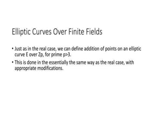 elliptic curve presntation computer security | PPT