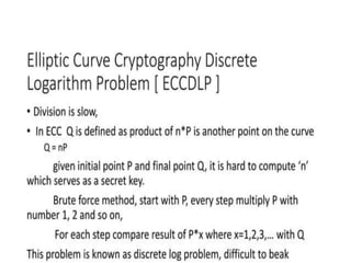 elliptic curve presntation computer security | PPT
