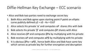 Elliptic curve cryptography | PDF