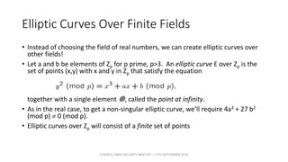 Elliptic curve cryptography | PDF