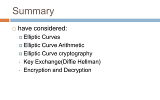 Elliptic Curve Cryptography | PPT