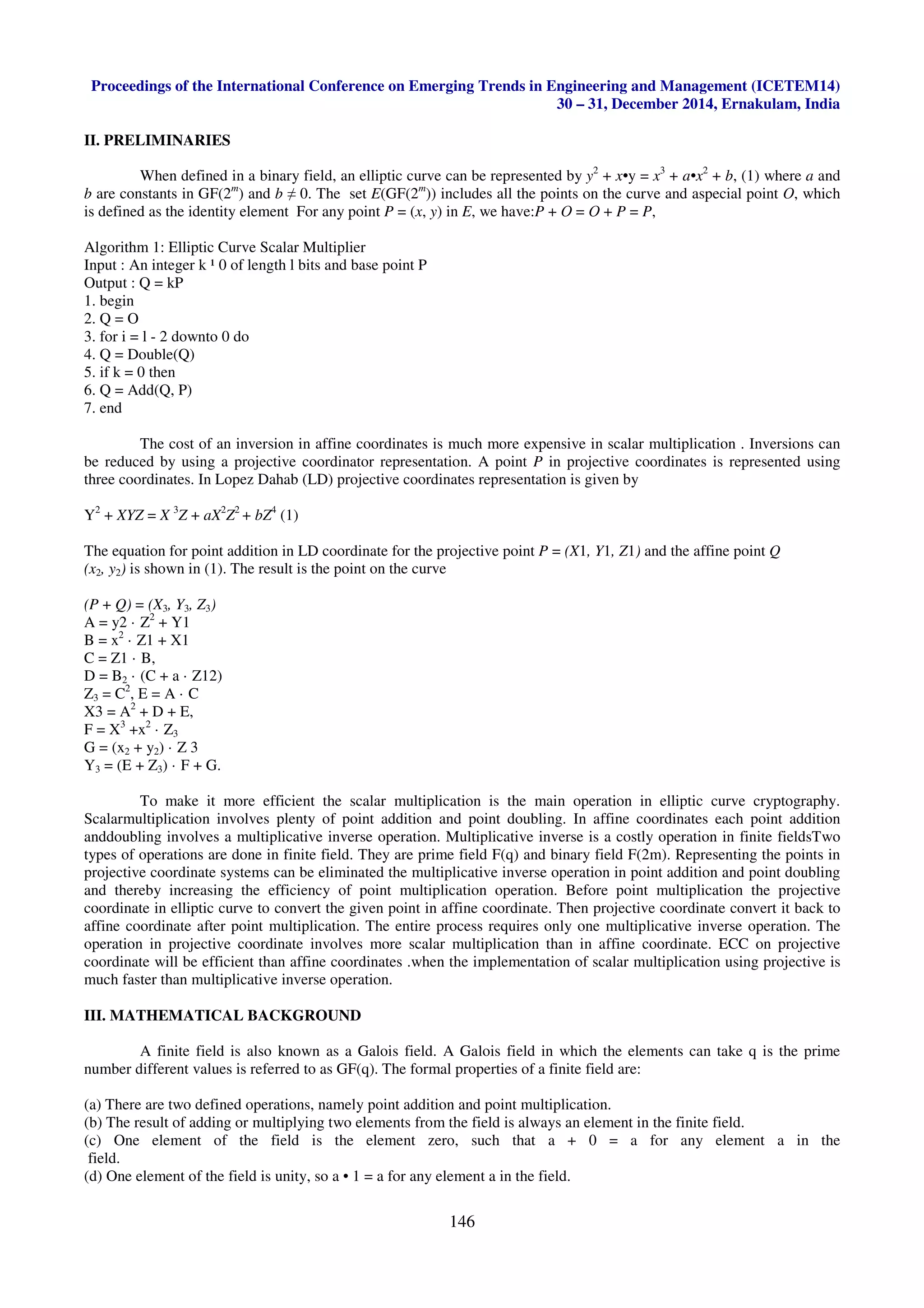 Elliptic curve scalar multiplier using karatsuba | PDF | Computer Software and Applications ...