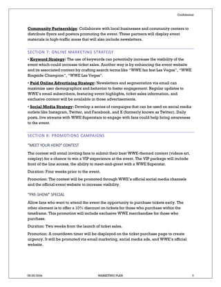 Marketing Plan: WWE Ringside Champion 2025 | PDF