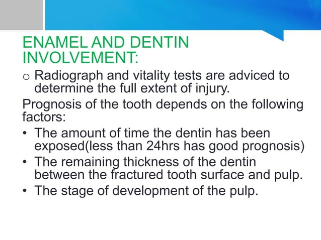 Management of Ellis Class IV Fracture | PPTX | Dental Health | Diseases ...