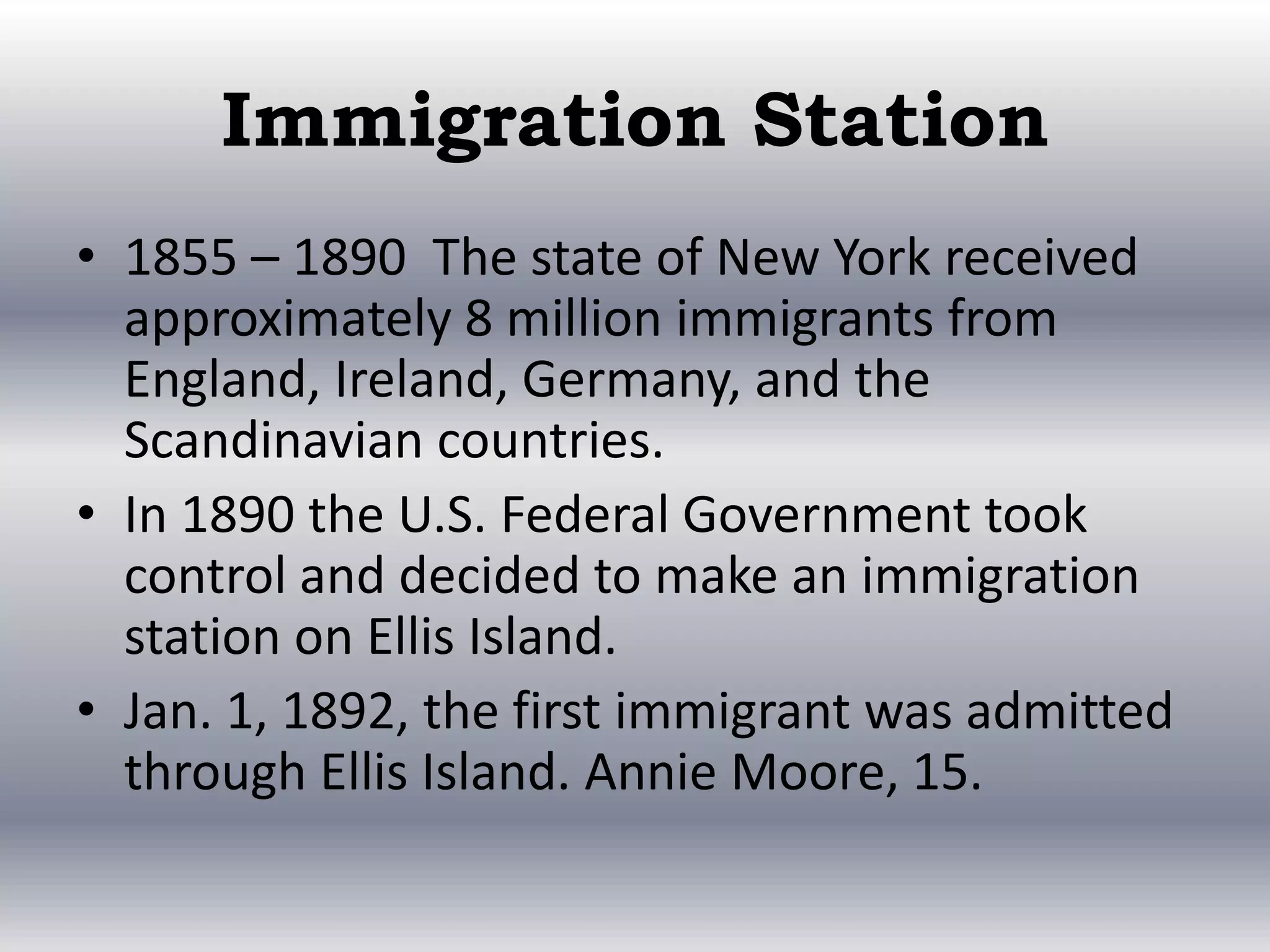 SMA Ellis Island | PPSX | North America Travel | Travel Locations