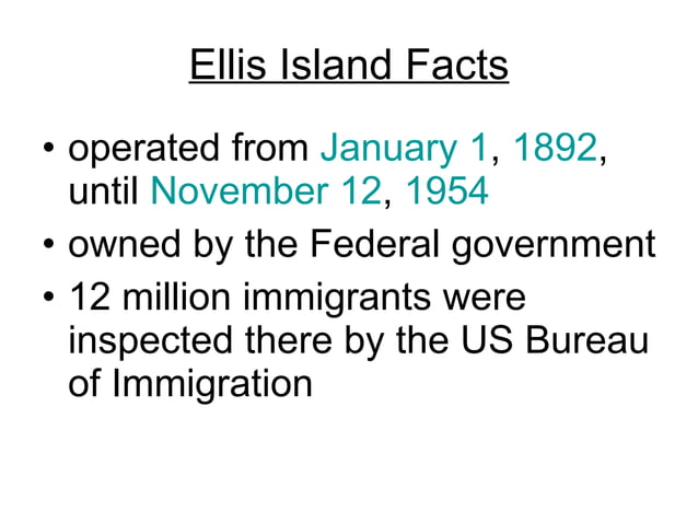 Ellis Island History | PPT