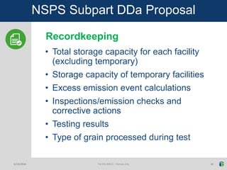 Ellis, Melissa, Tellevate, New Source Performance Standards for Grain ...