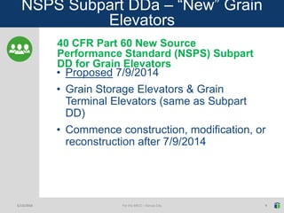 Ellis, Melissa, Tellevate, New Source Performance Standards for Grain ...