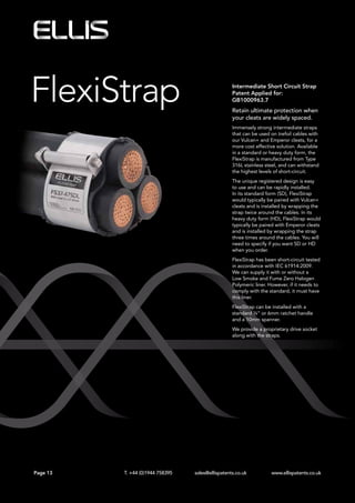 Ellis Patents Cable Cleats - Catalogue | PDF